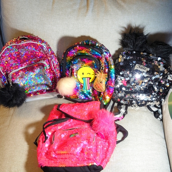 Justice | Accessories | 4 Mini Sequence Bookbags | Poshmark